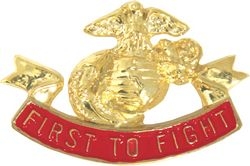 United States Marine Corps First to Fight Pin #93-14248 - Locomotive Logos