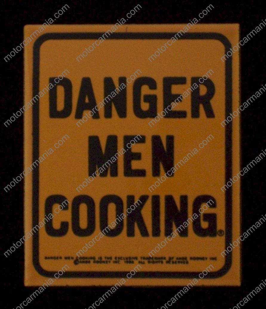 Danger Men Cooking Porcelain Magnet #18-1046 - Locomotive Logos