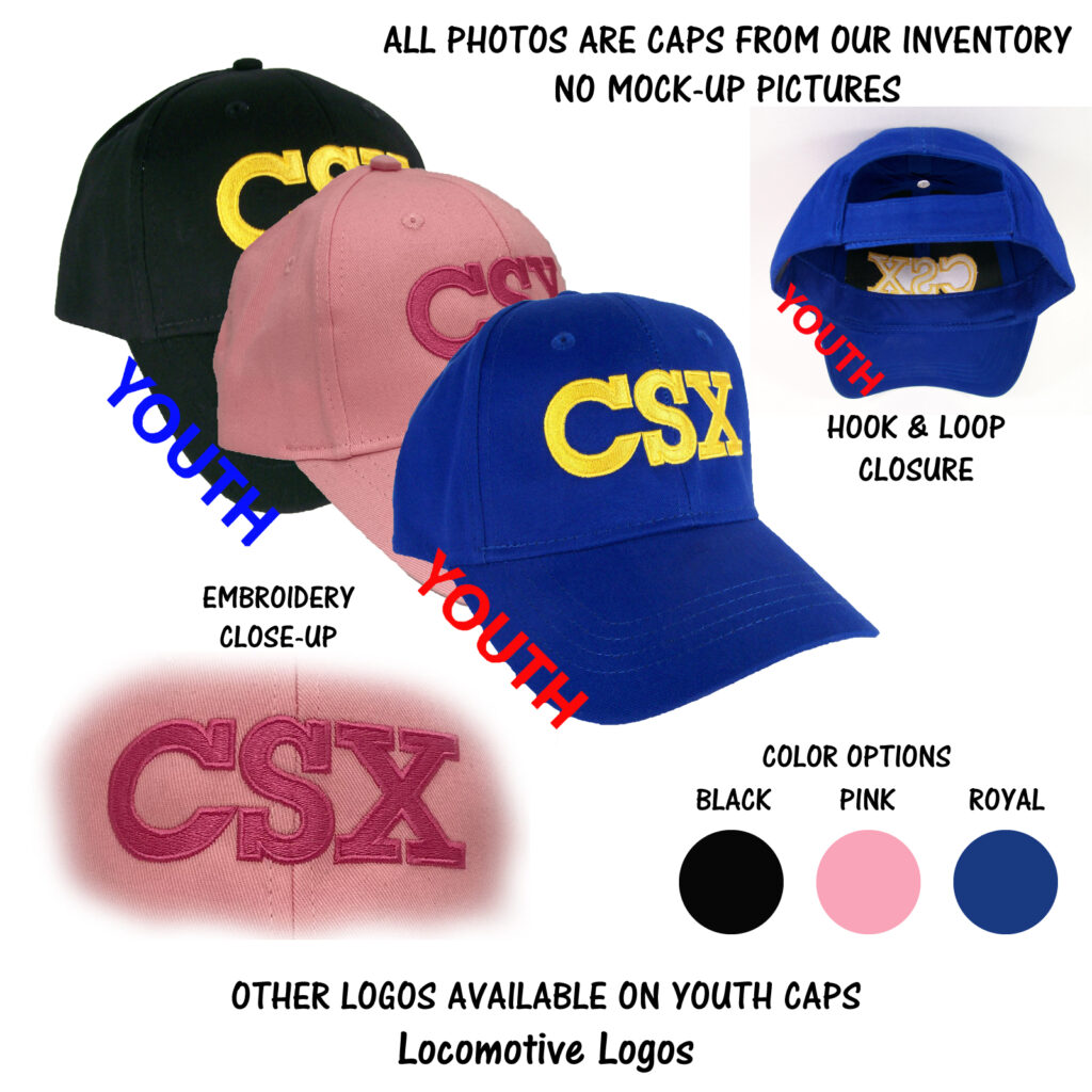 CSX Transportation Railroad Embroidered Youth Kids Cap Hat 40-0022Y ...