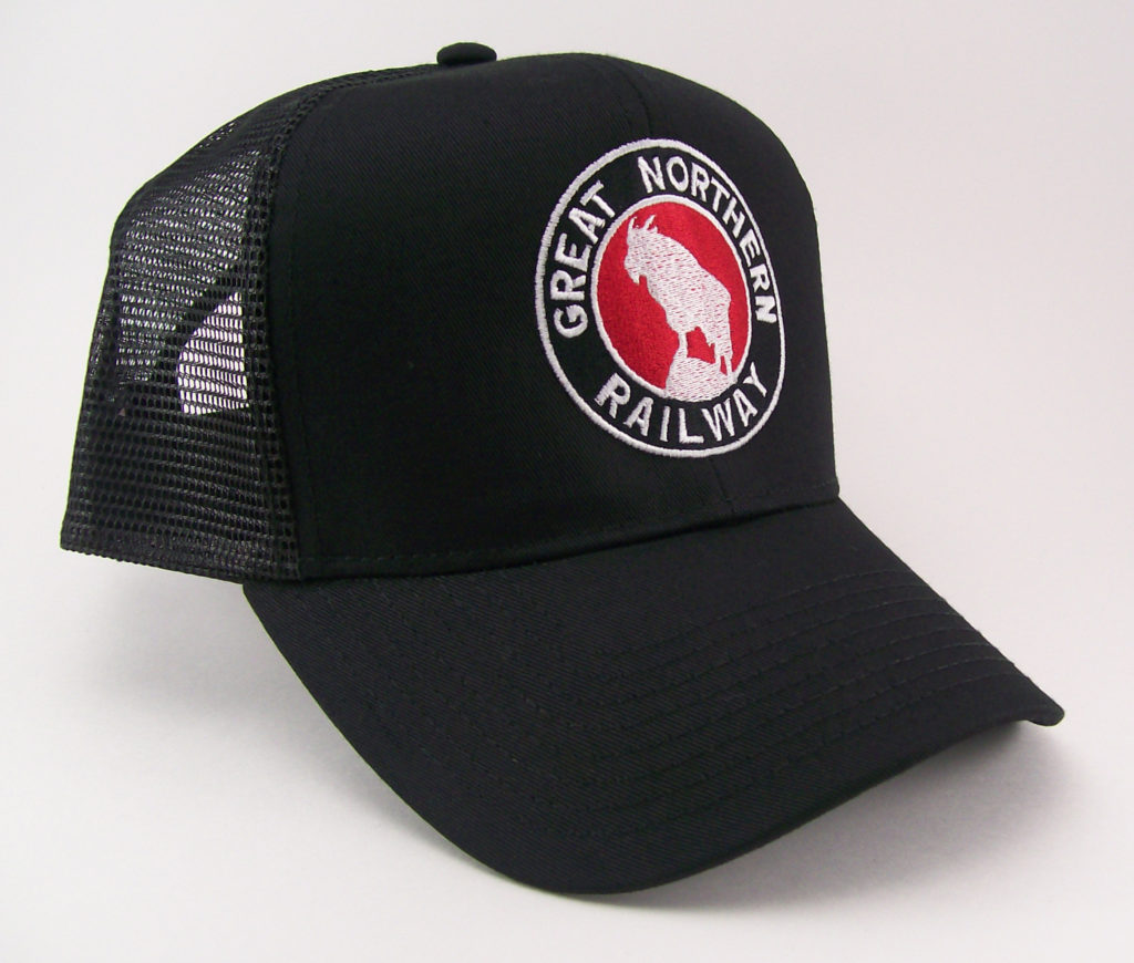 Great Northern Railway Embroidered Mesh Cap Hat #40-0030BM - Locomotive ...