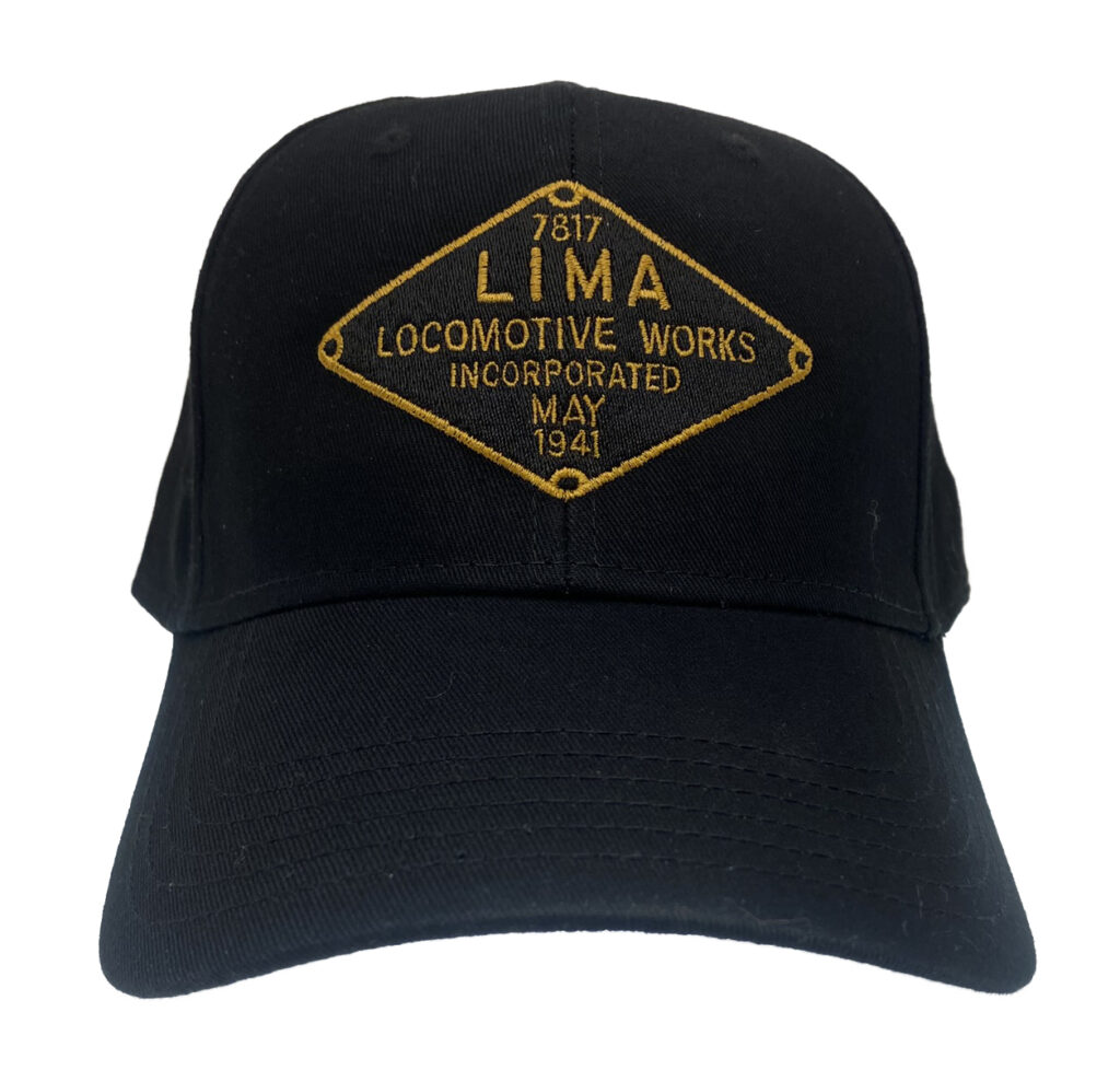 Lima Locomotive Works Embroidered Railroad Cap Hat #40-7817V ...