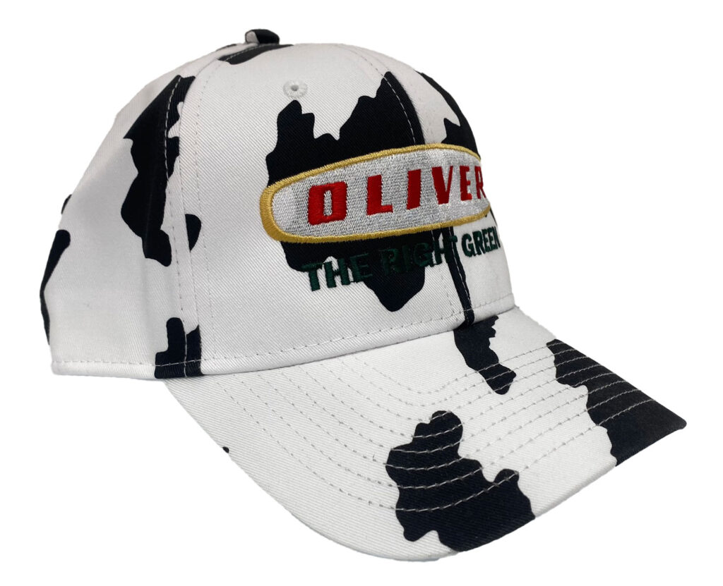 Oliver Tractor The Right Green Farm Embroidered Cow Print Cap Hat 44 ...