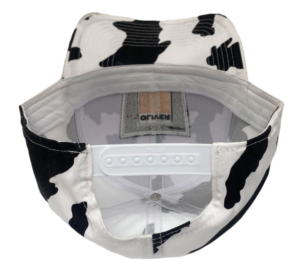 Oliver Tractor Sign Logo Farm Embroidered Cow Print Cap Hat 44-9075HS ...