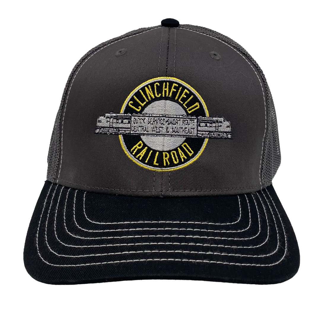 Clinchfield Railroad Diesel Locomotive Embroidered Mesh Cap Hat #40 ...